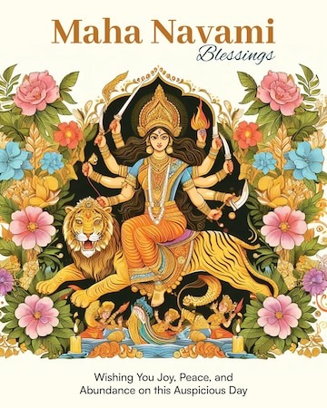 Happy Maha Navami 2024: Top 50+ Durga Navami wishes, images, messages ...