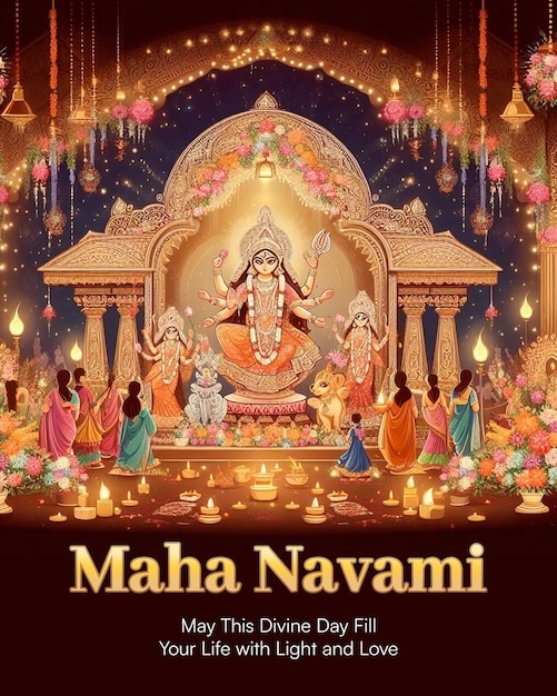 Happy Maha Navami 2024: Top 50+ Durga Navami wishes, images, messages ...