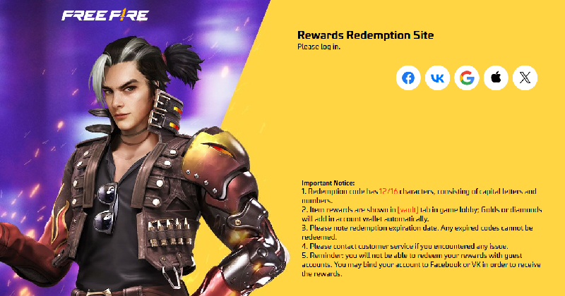 Garena Free Fire MAX redeem codes for today, May 2, 2025: Get Free ...