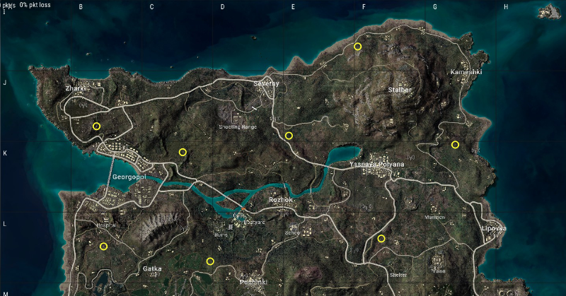 PUBG Erangel Secret Room Key – Find Basement Key locations, best drops ...