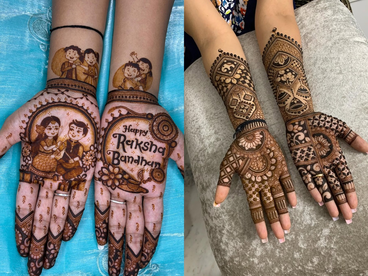 15+ unique mehndi designs photos & videos for Raksha Bandhan (Rakhi) 2025