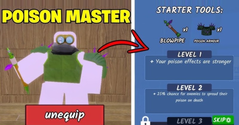 How to get poison master in 99 Nights in the Forest