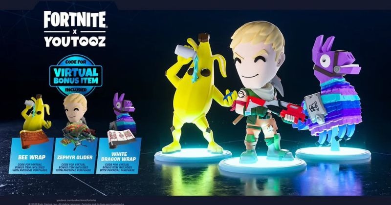 Fortnite x YouTooz figures include exclusive in‑game items redeemable ...