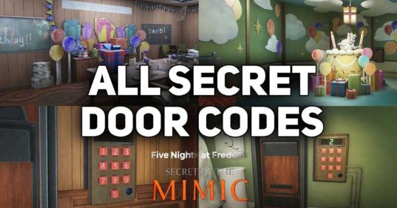 FNAF Secret of the Mimic Keypad codes: Full list, secret door locations ...