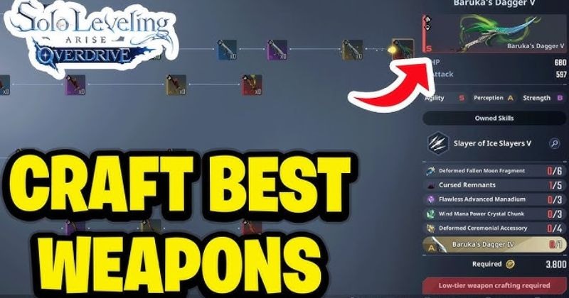 Solo Leveling Arise Overdrive: Crafting & Upgrading Guide