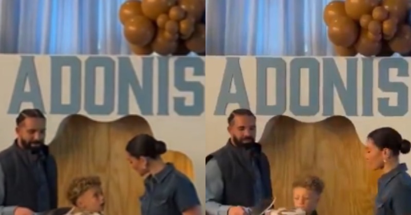 Drake reunites with his baby mama Sophie Brussaux for son Adonis’ 8th ...