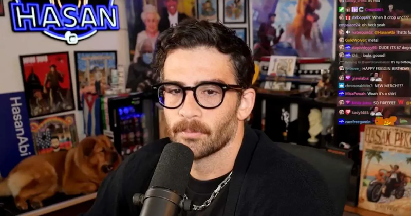 Hasan Piker crashes out live after dog collar scandal saying 'I am ...