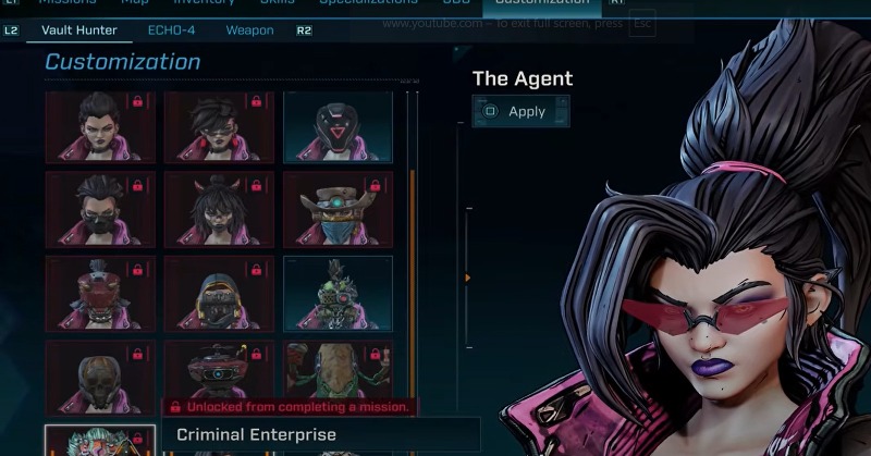 Borderlands 4 Vault Hunter cosmetics: All heads, skins, and how to get them