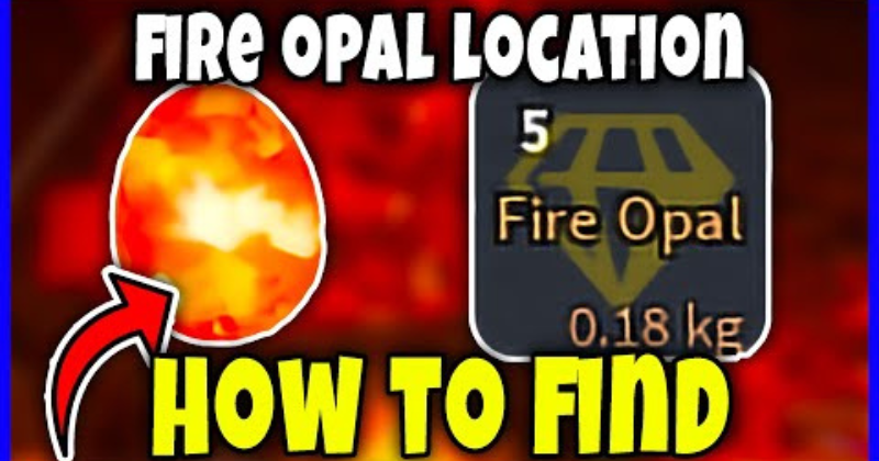 Prospecting Roblox Fire Opal: Caldera Island locations, chances, uses