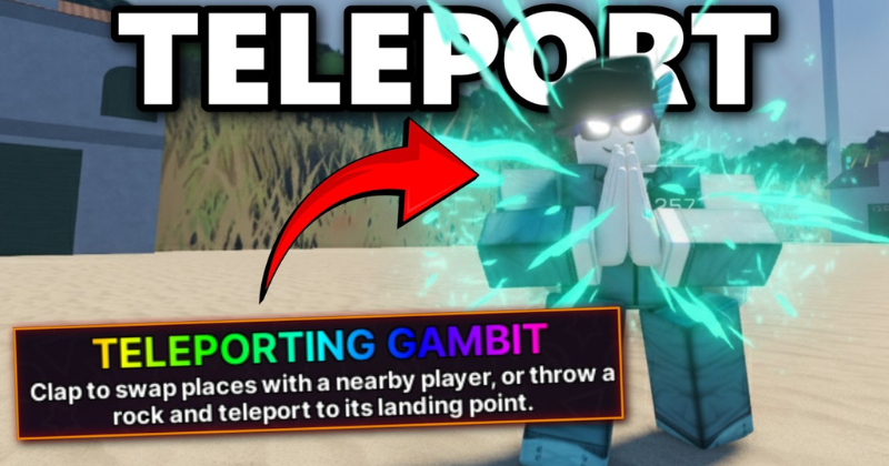 Ink Game Teleporting Gambit: Mythic power, clap swap, rock teleport