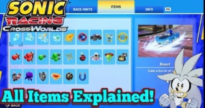 All Items in Sonic Racing: CrossWorlds Explained