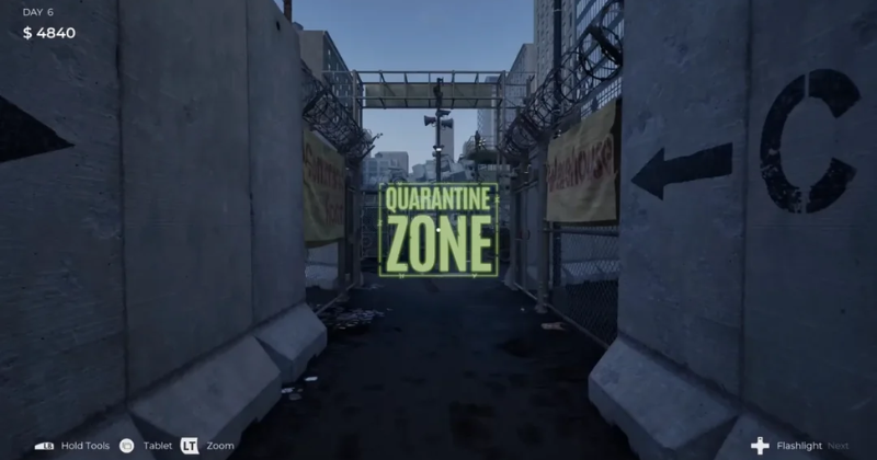 Quarantine Zone The Last Check Control Scheme Overview