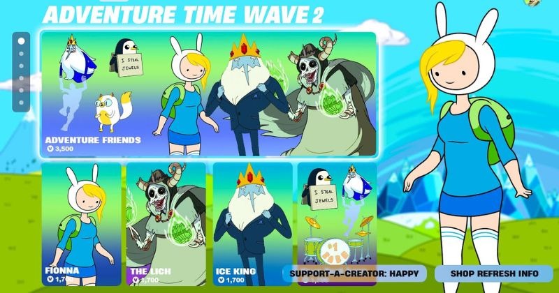 Fortnite Adventure Time Wave 2 Bundle: Skins, Release Time, and Pricing