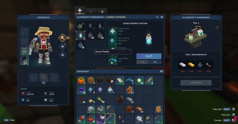 Hytale Lesser Energy Potion Location and Crafting Recipe Guide