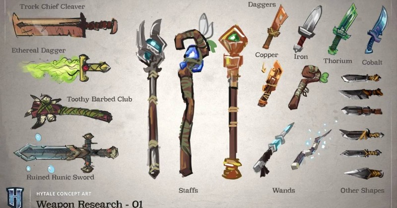 Hytale Weapons List and How to Make Them