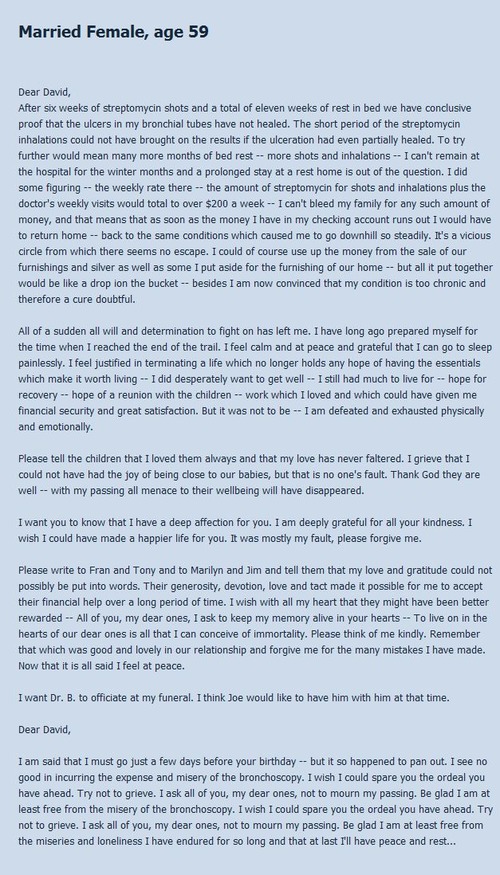 Most Bizarre Suicide Notes Left By People That Will Run A Chill Down ...