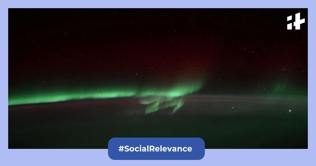 Viral video: Green aurora dance captured from the ISS