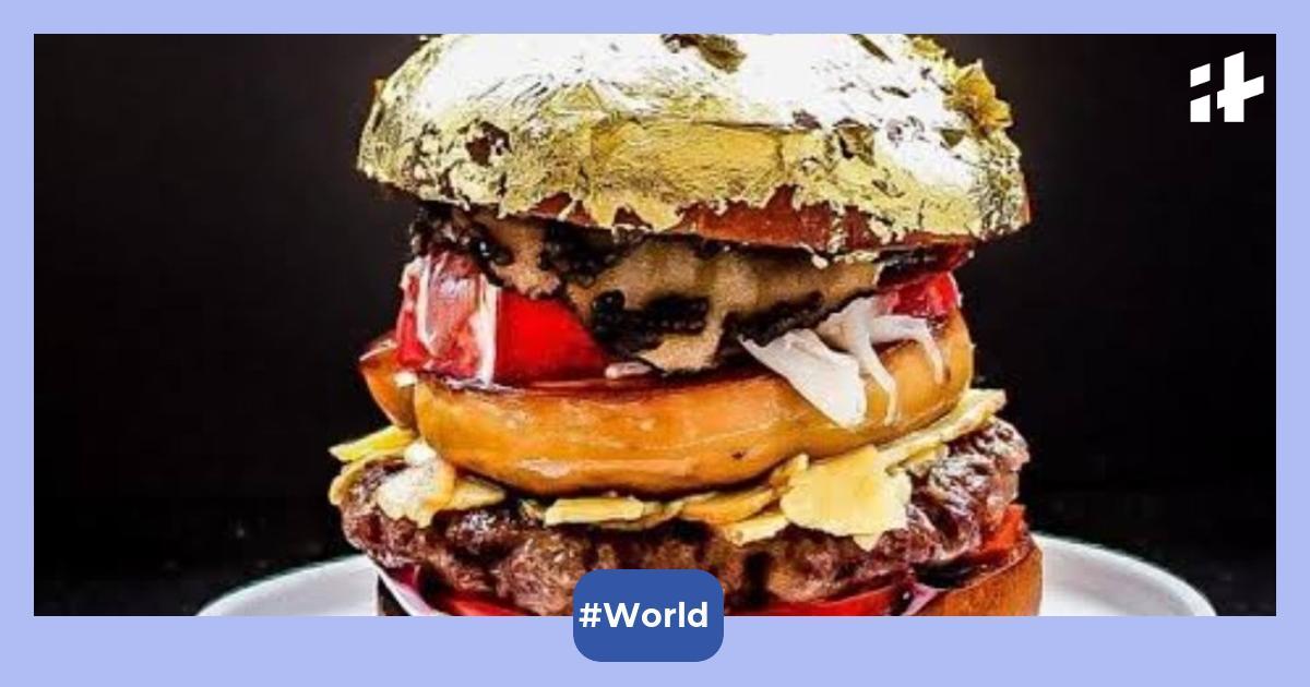This is 'The Golden Boy,' the world's most expensive burger, costing ...