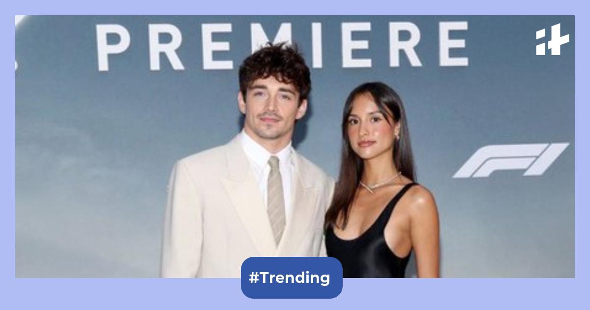 Charles Leclerc goes red carpet official with girlfriend Alexandra ...