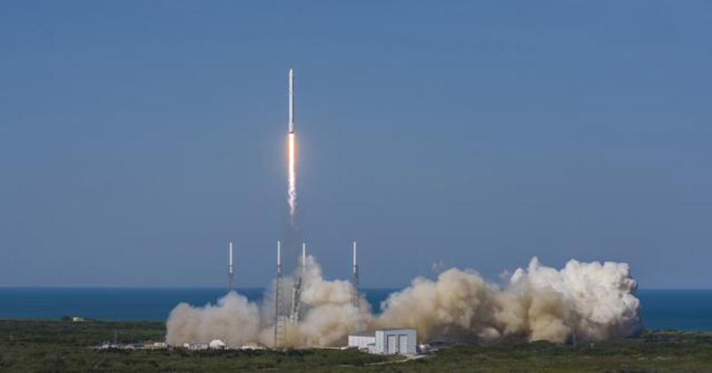 SpaceX Creates History, Lands Rocket On A Floating Drone At Sea