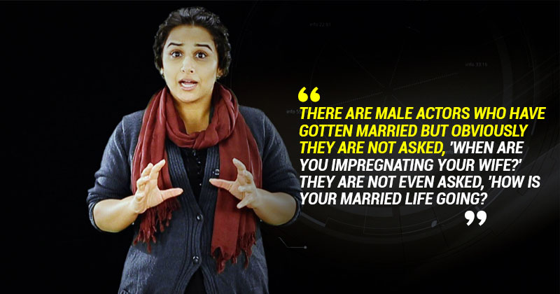 Vidya Balan Makes Sensible Comments On Being The Centre Of Her Films ...