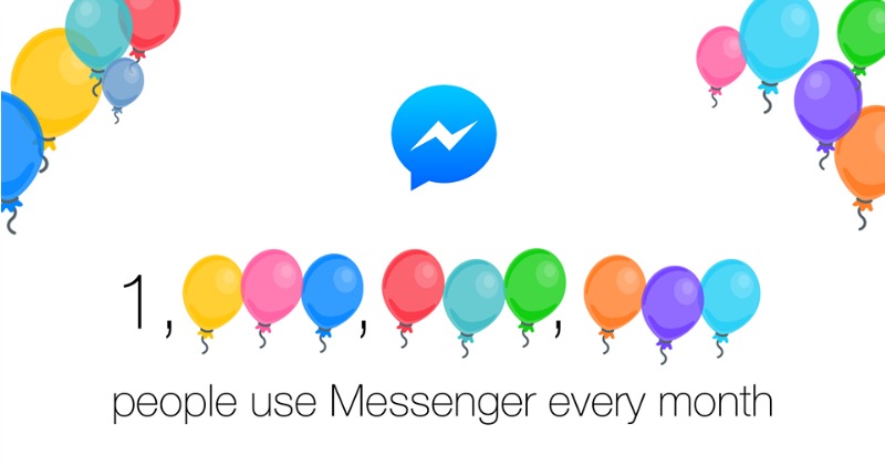 Facebook Hits 1 Billion Users On Messenger, Celebrates With A Whole Lot ...