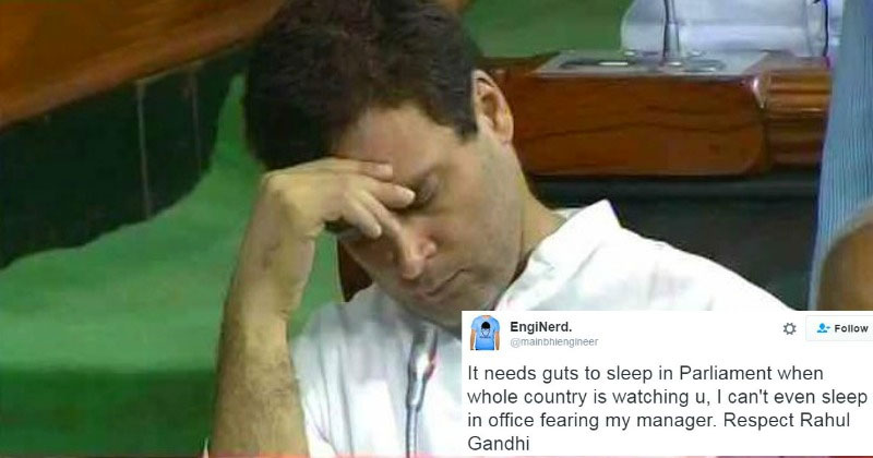Rahul Baba Enjoys Nap Time In Lok Sabha Once Again, Gets Hilariously ...