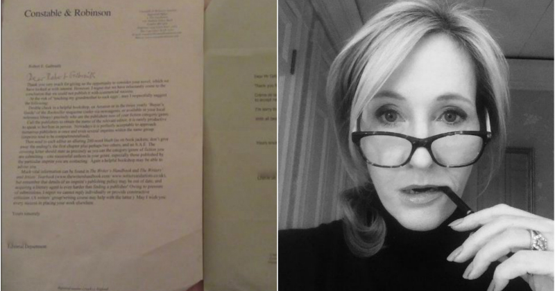 JK Rowling Shared Her Rejection Letters On Social Media For Anyone Who ...