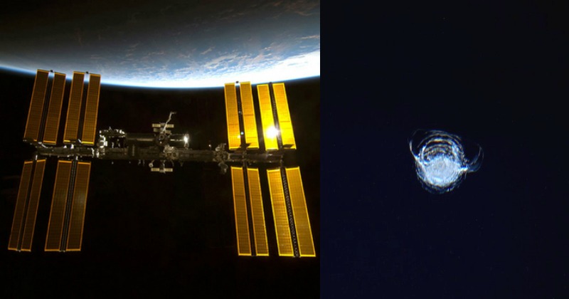 A Piece Of Debris Collides With The International Space Station, Cracks ...