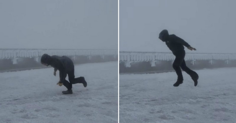 This Video Of A Man Getting Blown Away By 109-MPH Winds Will Make Your ...