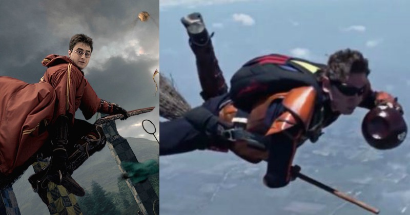 This Video Of Daredevils Playing Real-Life Quidditch Mid-Air Will Make ...