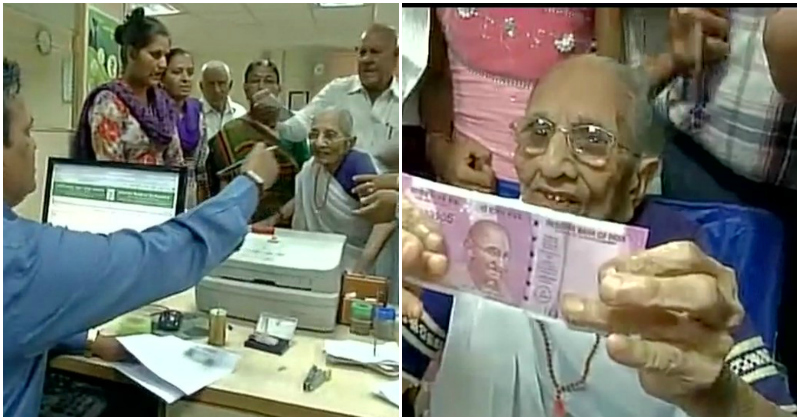 Now Modi's Mom Goes To Bank To Exchange Currency, Walks Out With Rs ...