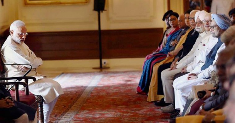 The Internet Is Going Nuts About This Image Of PM Modi Sitting Across ...
