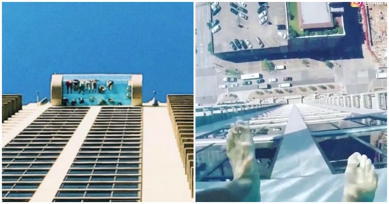 This Glass Bottomed Pool Hanging Off The 40th Floor Of A Building Will ...