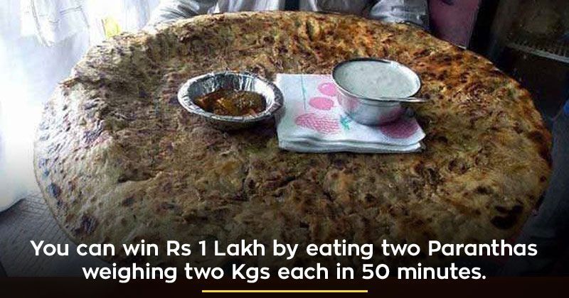 This Eatery Not Just Offers Lip-Smacking Paranthas But Also Awards Rs 1 ...