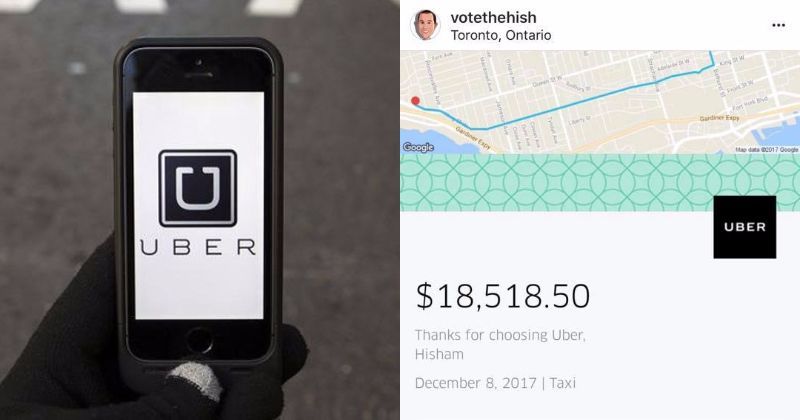 Whopping Rs 9 Lakh Bill For 8-Km Uber Ride Gives Customer In Toronto ...