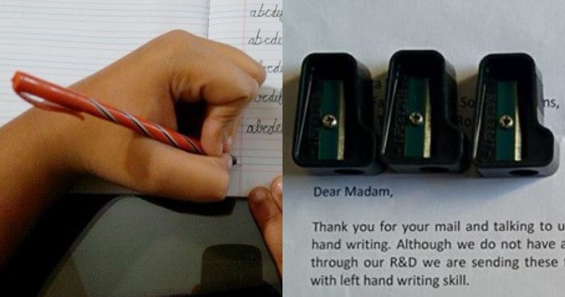 Company Designs Special Pencil Sharpeners For 4-YO Left-Handed Girl ...