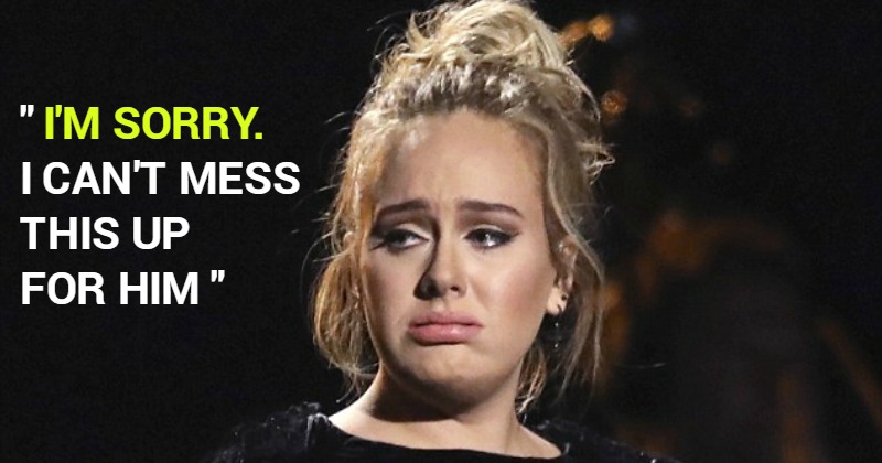 A Teary-Eyed Adele Cursed & Re-Started Her George Michael Tribute After ...