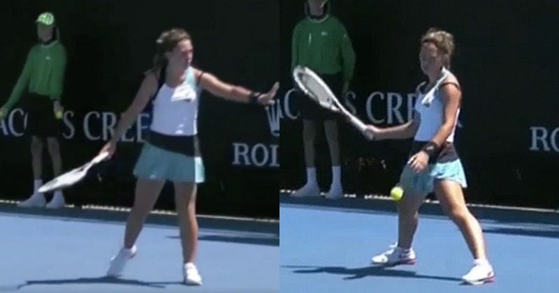 This Tennis Player Pays The Price For Bad Conduct After Hitting A Ball ...