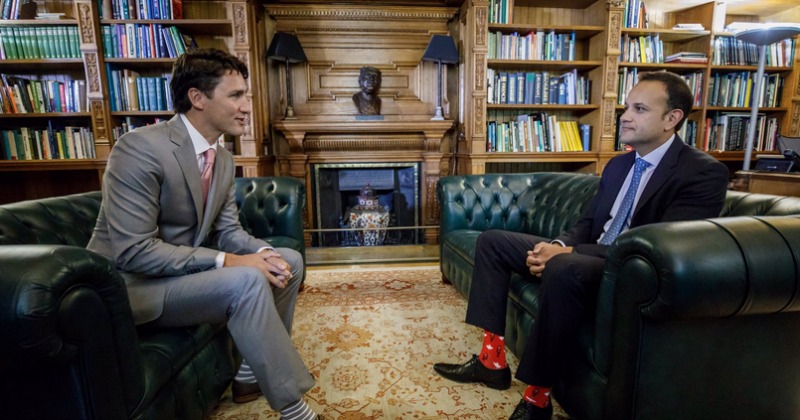 Irish Prime Minister Joins Hands With Justin Trudeau In His Quirky ...