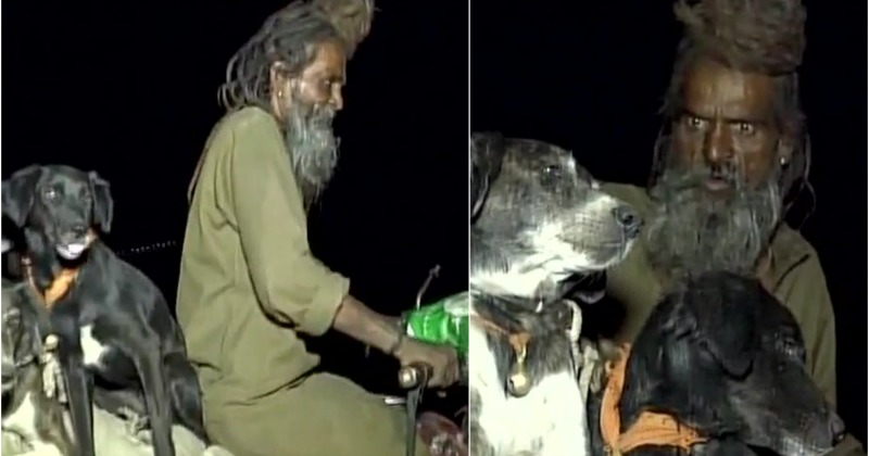 This Sadhu Has Been Travelling To Amarnath On His Bike With His Trusty ...