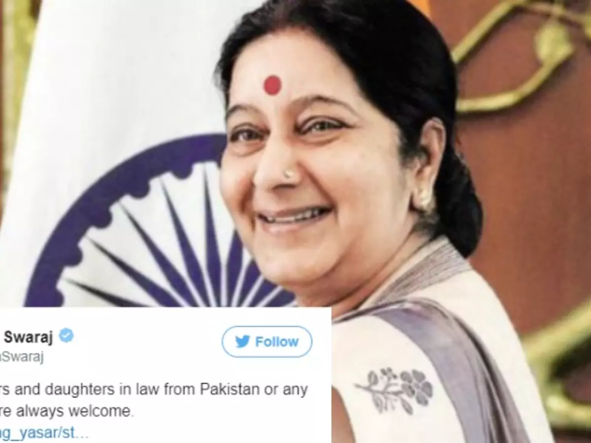 Sushma Swaraj Wins Hearts Yet Again, Welcomes Indian Daughters ... Sushma Swaraj Wins Hearts Yet Again, Welcomes Indian Daughters ...