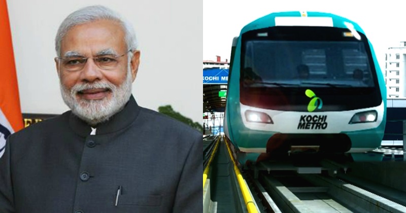 PM Modi To Inaugurate Kochi Metro By Becoming The First Passenger To Ride The Train