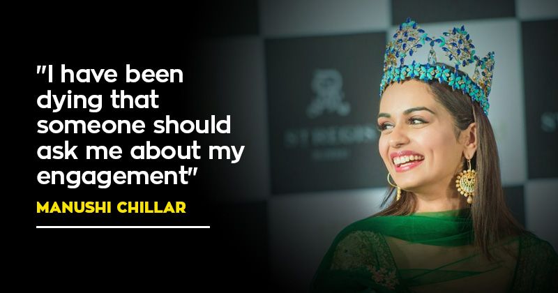 Miss World Manushi Chhillar Has Been Dying To Answer This Question ...