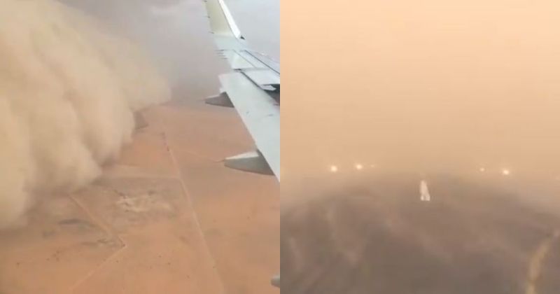Watch This Pilot Skillfully Land A Plane In The Middle Of A Sandstorm