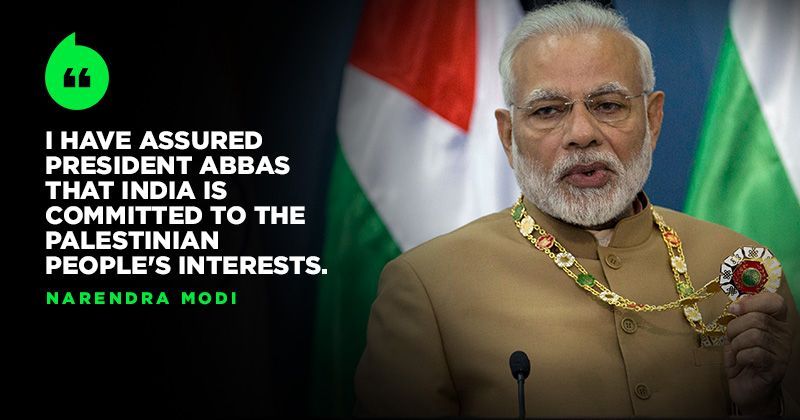 PM Modi Makes A Historic Visit To Palestine, In Return, Gets Highest ...