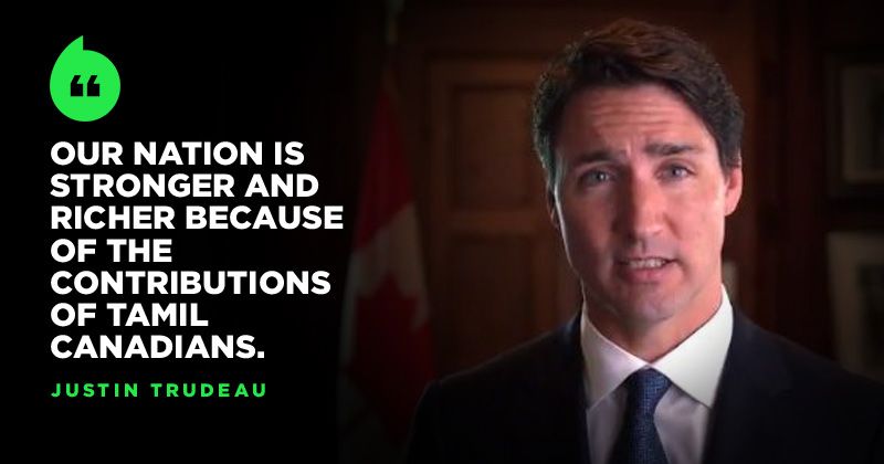 Canadian PM Justin Trudeau Wishes Everyone A Happy Pongal In English ...