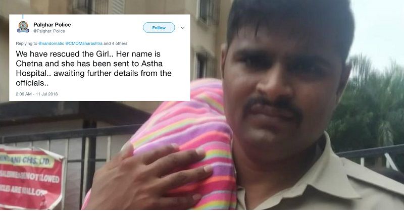 Mumbai Cop Rescues A Baby Girl After Her Father Tweeted For Help From A ...