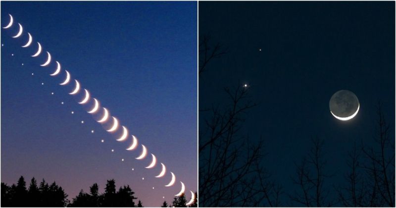 Venus Decided To Photobomb The Moon Last Night & Created A Breathtaking ...