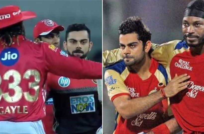 Chris Gayle With Virat Kohli